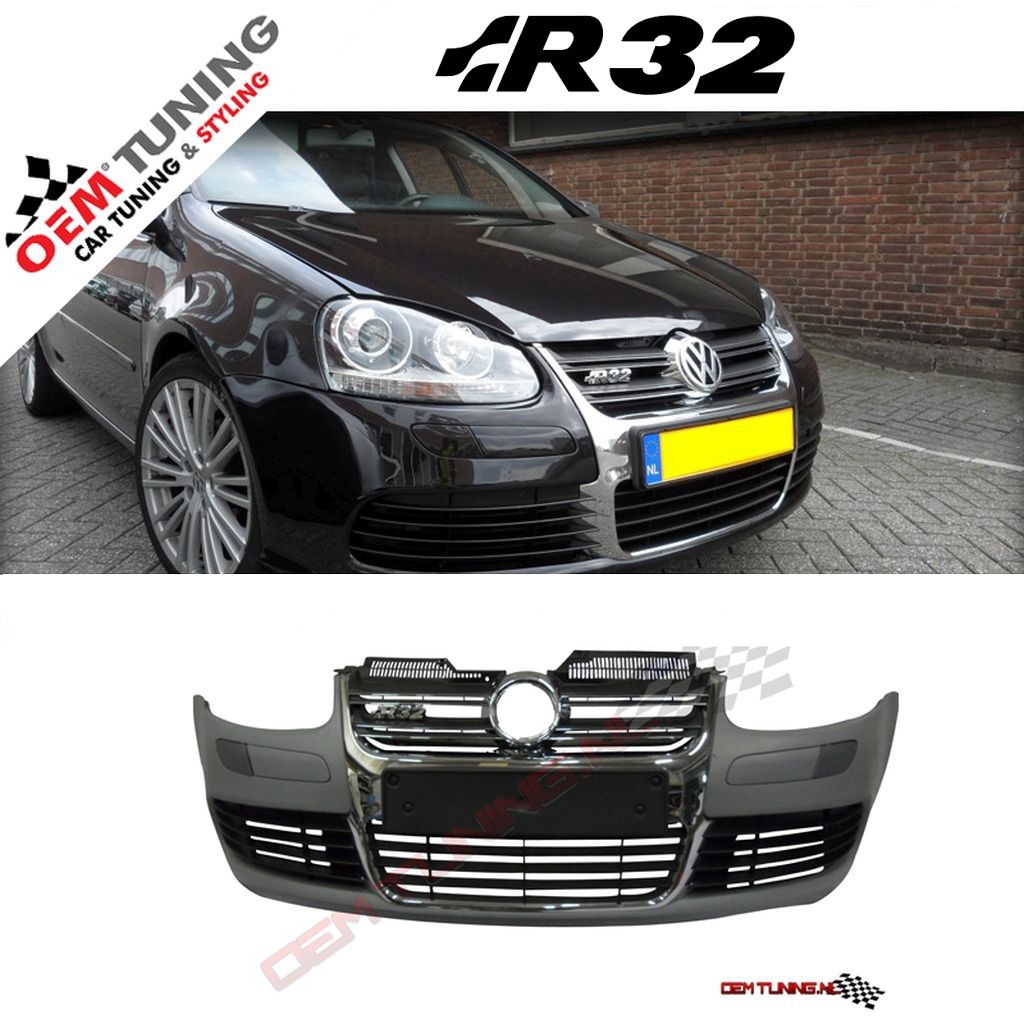 GOLF 5 R32 Voorbumper (Grille chrome) ...UITVERKOCHT... - OEM Tuning