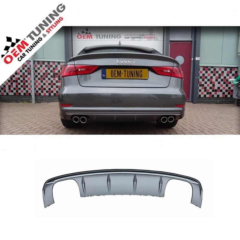 AUDI S3 8V Diffuser SEDAN | A3 8V Diffuser | 2012-2016 | S-LINE BUMPER ...
