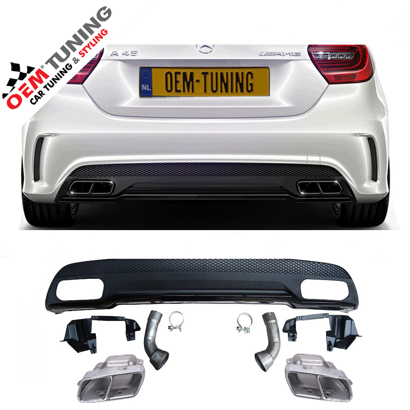 Mercedes-Benz | A-Class | W176 A45 AMG look diffuser | 2016-2018 ...