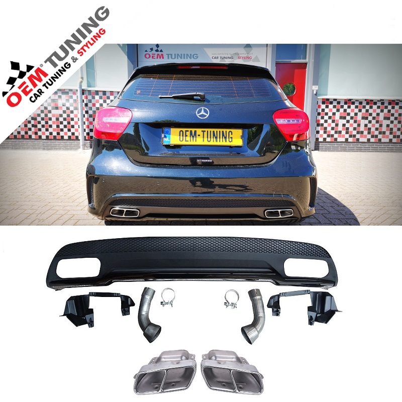 Mercedes-Benz | A-Class | W176 A45 AMG look diffuser | 2012-2015 ...
