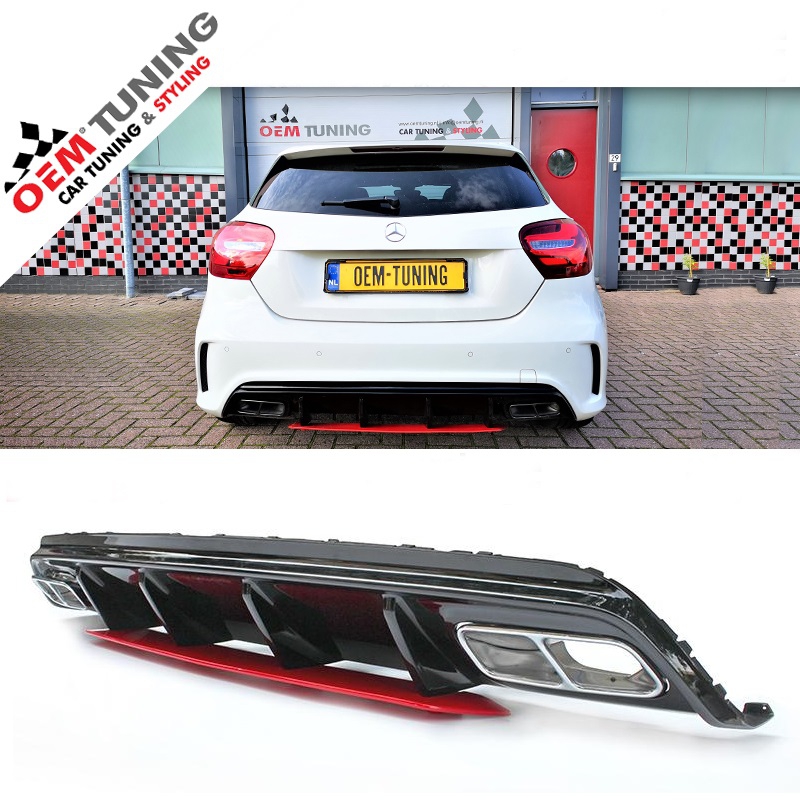 Mercedes-Benz A-Class W176 A45 AMG Diffuser | 2015-2018 | RED ...