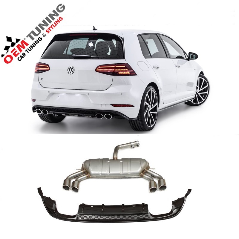 GOLF 7.5 R DIFFUSER & UITLAAT | VII FACELIFT | 2017 - 2020 - OEM Tuning