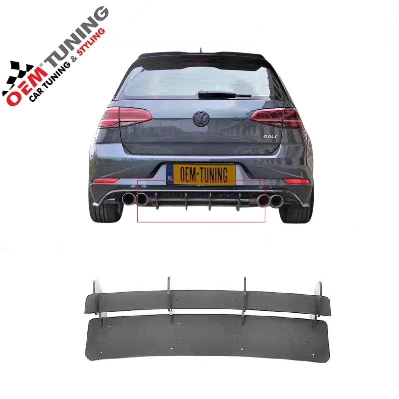 VW GOLF 7.5 R Diffuser Extension - Splitter | 2017-2020 | - OEM Tuning