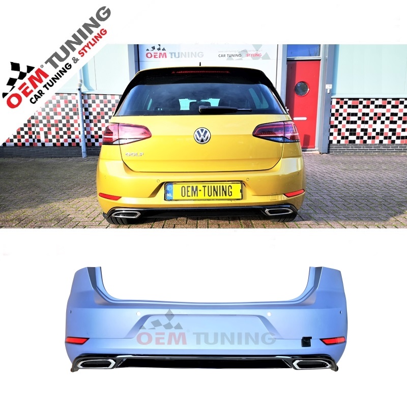 VW GOLF 7.5 RLINE Achterbumper | 2017 - 2019 | Facelift model - OEM Tuning
