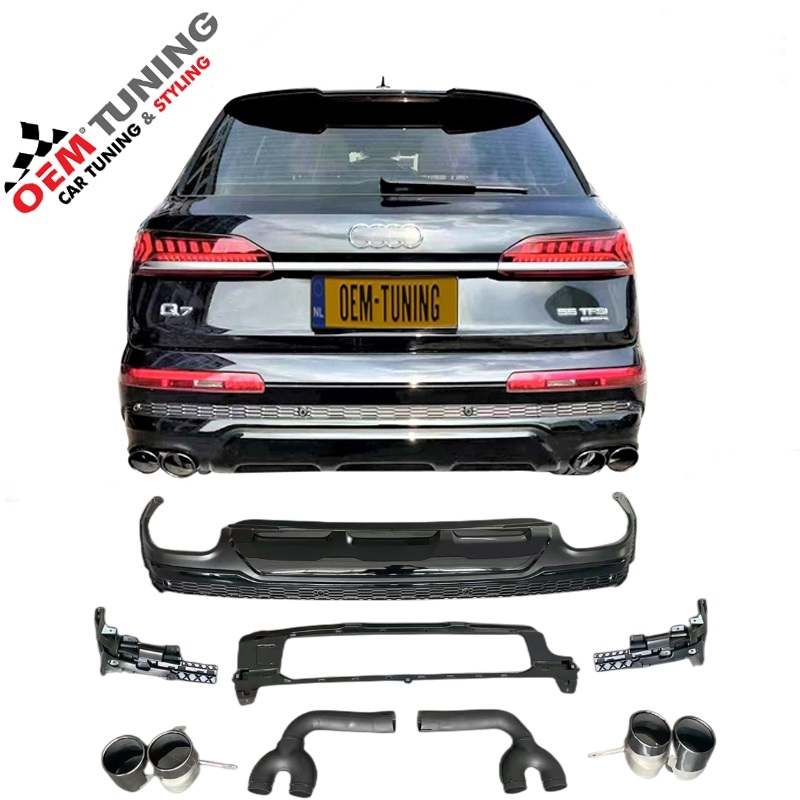 SQ7 Diffuser voor Q7 | 2019-2024 | s line | black edition | - OEM Tuning