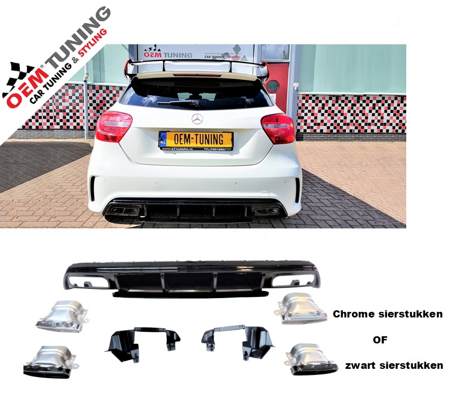 Mercedes-Benz A-Class W176 A45 AMG Look Diffuser | 2012-2015 - OEM Tuning