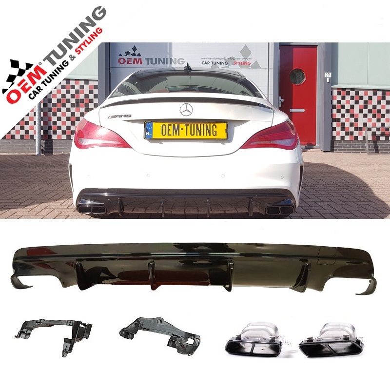 Mercedes-Benz C117 CLA 45 | AMG look diffuser | 2013-2016 | OEM DESIGN ...