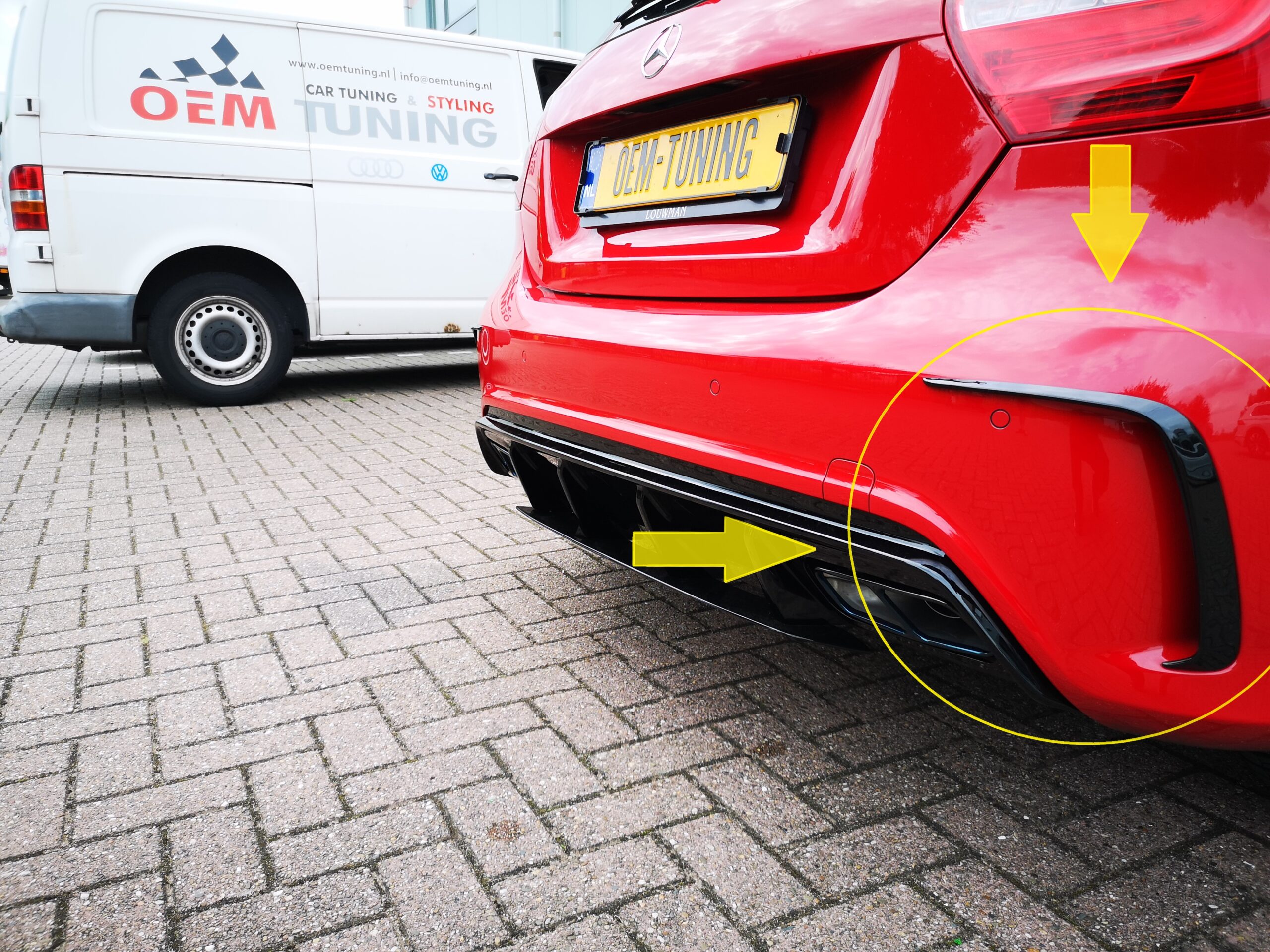 Mercedes-Benz | W176 A-Class | Aero Vents | Hoogglans Zwart| - OEM Tuning