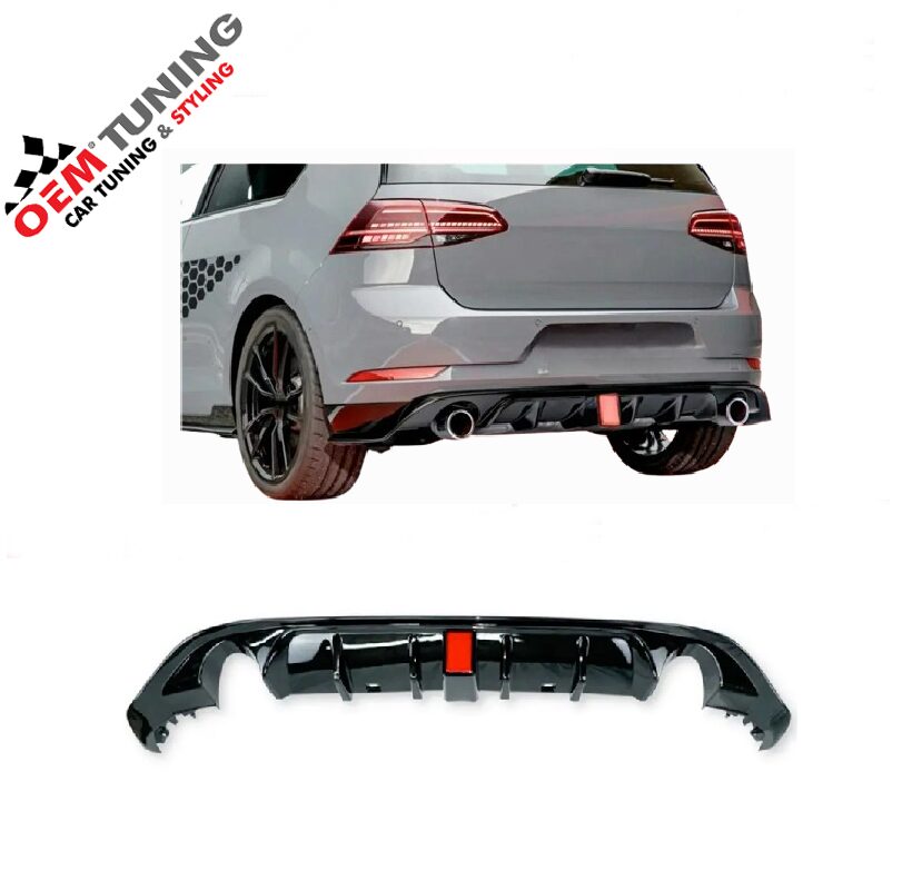 Diffuser geschikt voor GOLF 7.5 GTI | TCR Look met 3de Remlicht | 2017 ...
